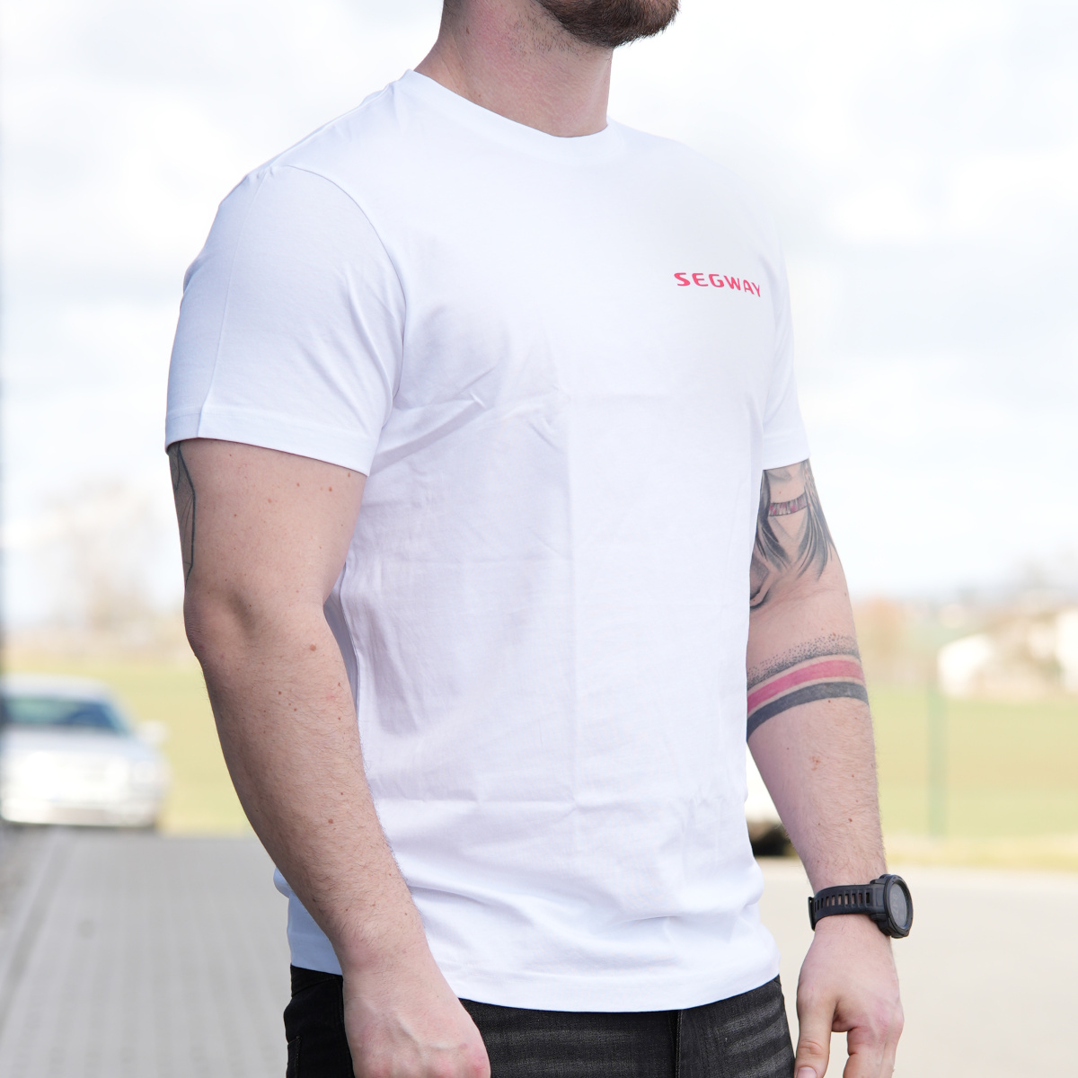 SEGWAY POWERSPORTS White Men T-shirt | ATV Anex