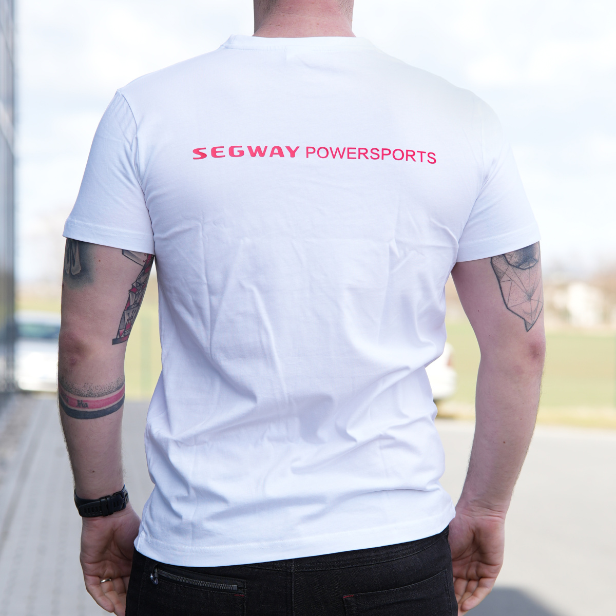 SEGWAY POWERSPORTS White Men T-shirt | ATV Anex